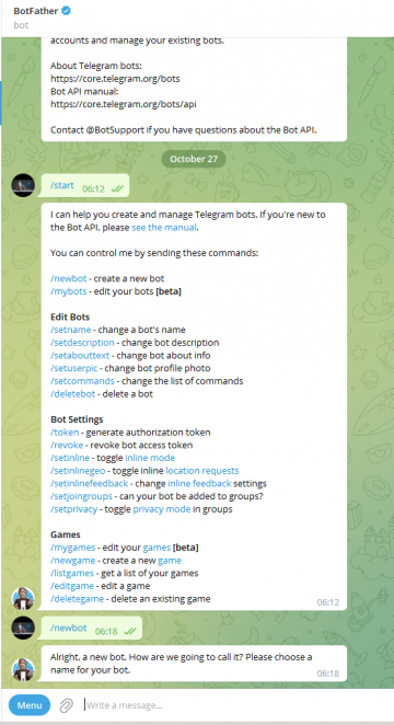 Create Telegram Bot With BotFather Step by Step