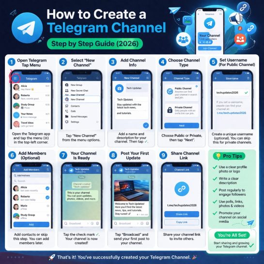 Best Way to Create a Telegram Channel Step by Step (2026)